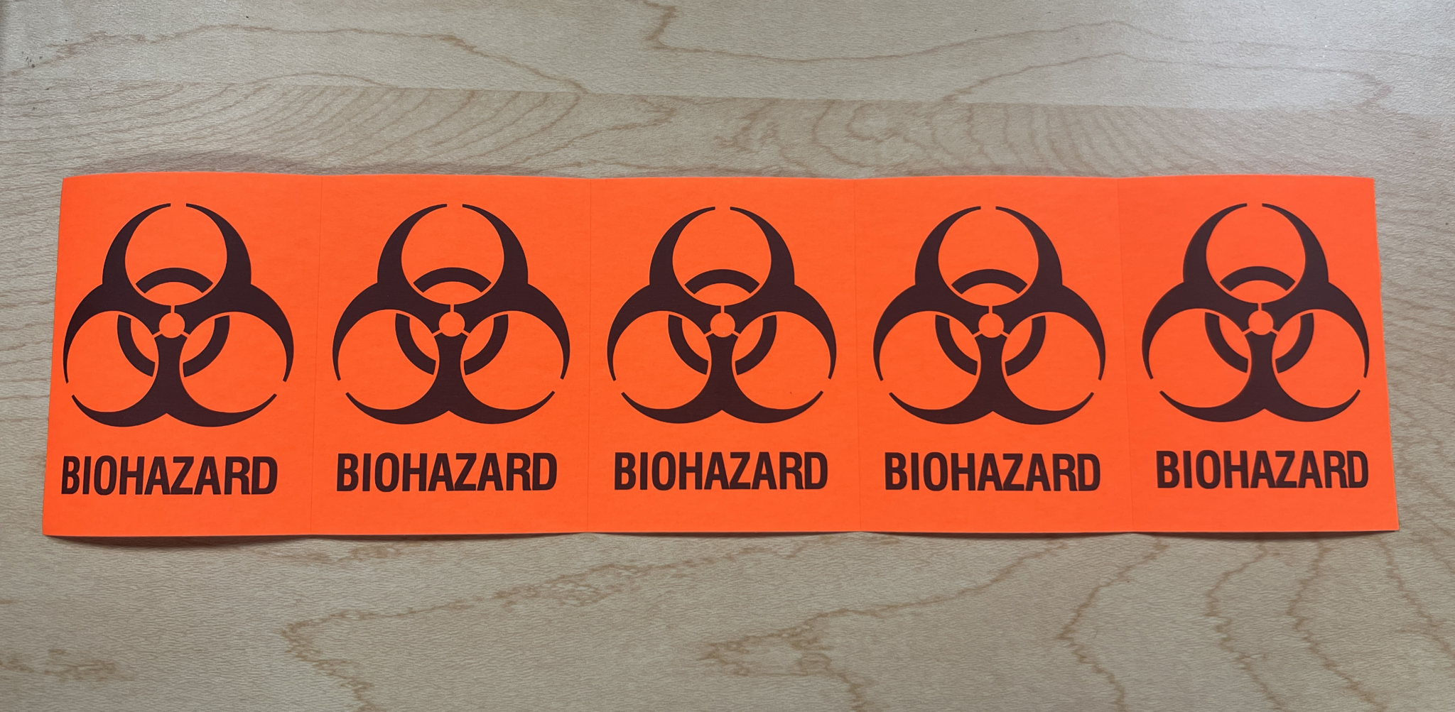 5 Biohazard Labels for Secondary Containment (3″H x 2-1/4″W) – Stanford ...